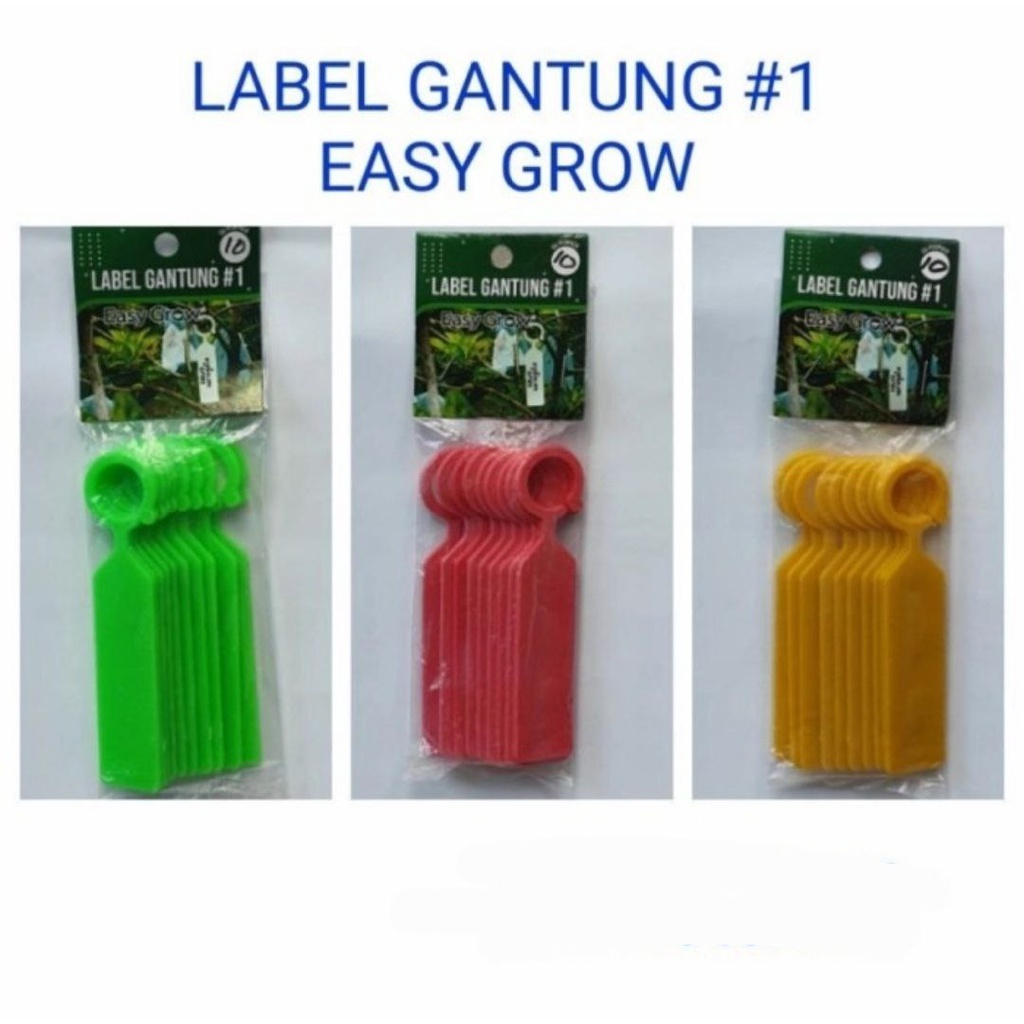 Jual LABEL TANAMAN GANTUNG #1 EASY GROW Label Nama Tanaman Label ...