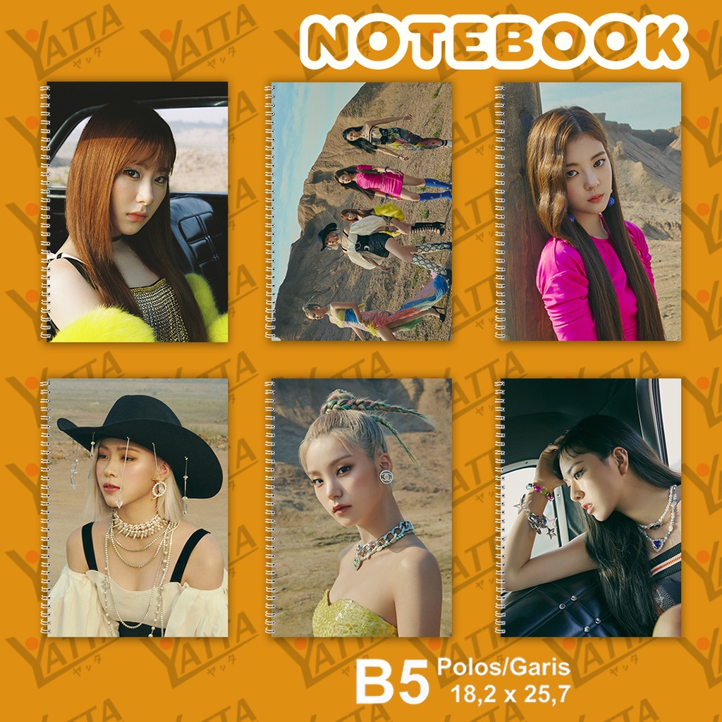 Jual Notebook KPOP ITZY Not Shy Concept Photos Ukuran B5 18,2 x 25,7 cm ...