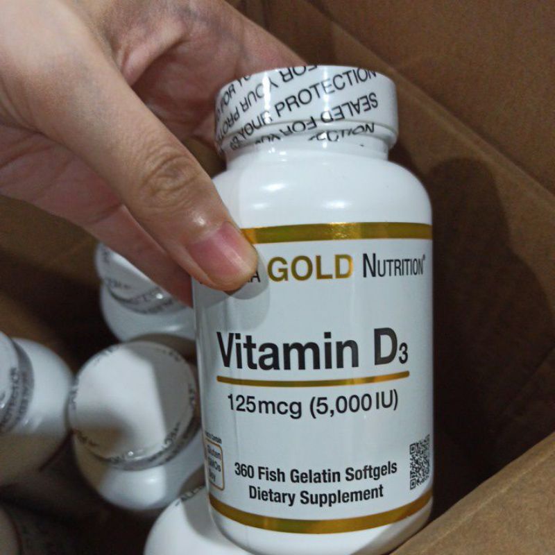 Jual Vitamin D3 5000 IU 360 softgels California Gold Nutrition | Shopee ...