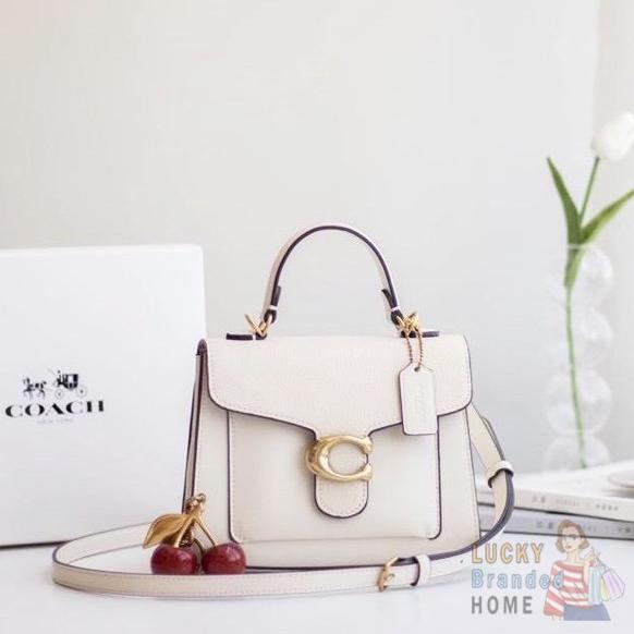 Jual Tas COACH Tabby Top Handle 20 In Crossbody Bag Chalk White ...