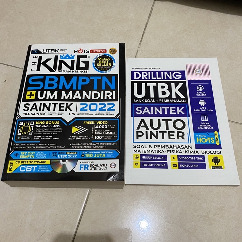 Jual BUKU THE KING 2022 UTBK SBMPTN + UM MANDIRI TKA SAINTEK | Shopee Indonesia