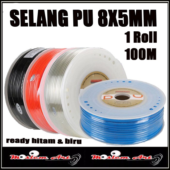 Jual SELANG PU 8X5MM / PNEUMATIC HOSE / 1 ROLL (100 METER) | Shopee ...