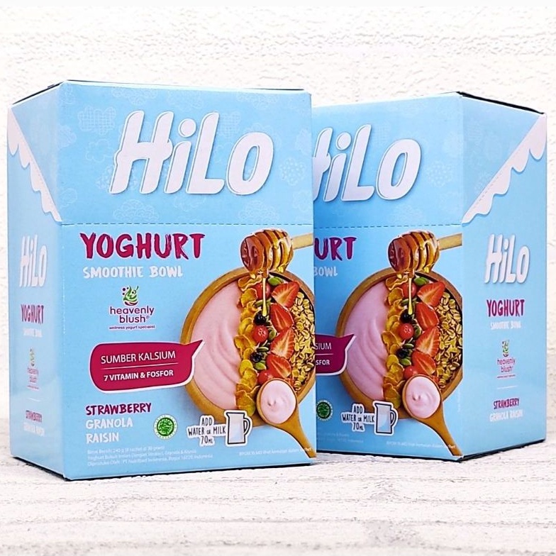 Jual Hilo Yoghurt Smoothie Bowl Strawberry 8s | Shopee Indonesia