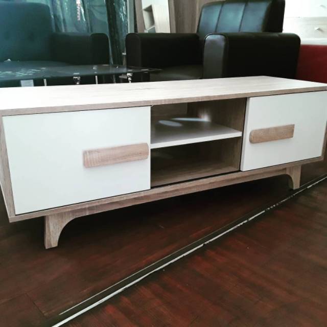 Jual Meja tv Kayu multiplex ( bukan serbuk) pintu sliding | Shopee ...