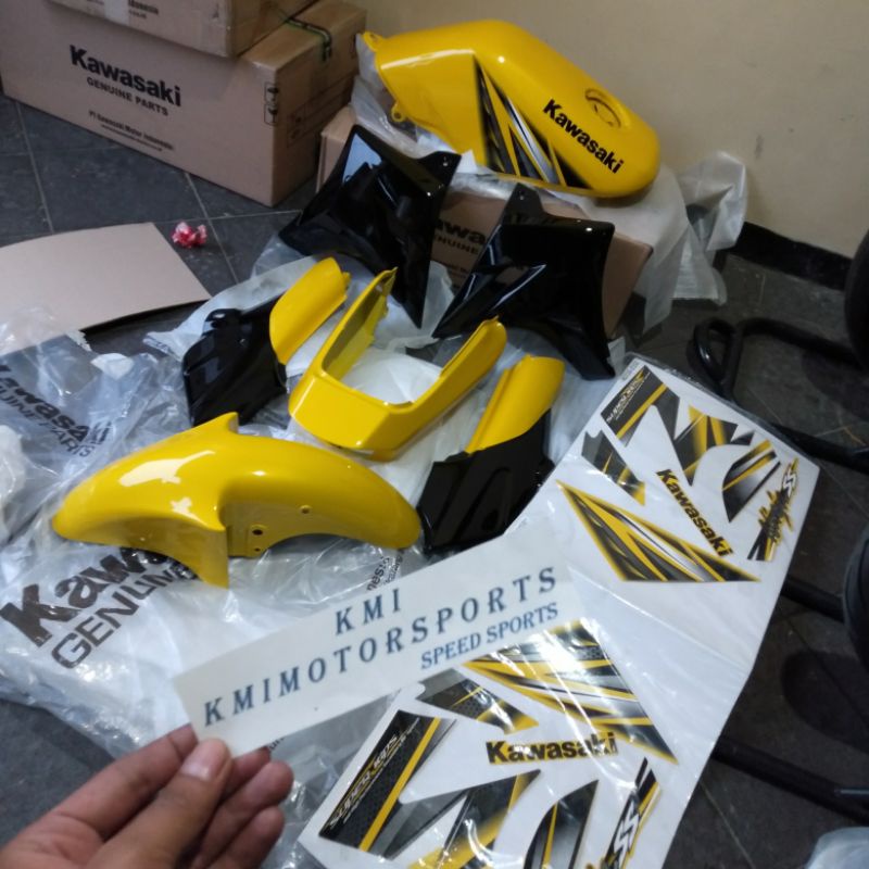 Jual cover body full set ninja ss kuning original | Shopee Indonesia