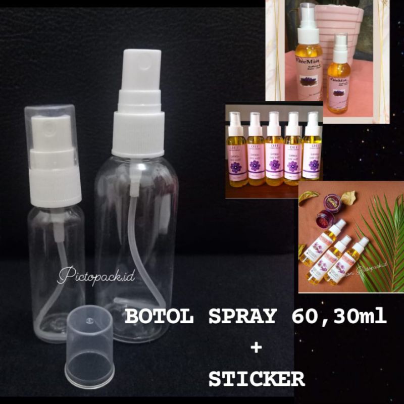 Jual BOTOL SPRAY 60ml dan 30 ml + STIKER CUSTOM FULLBODY | Shopee Indonesia