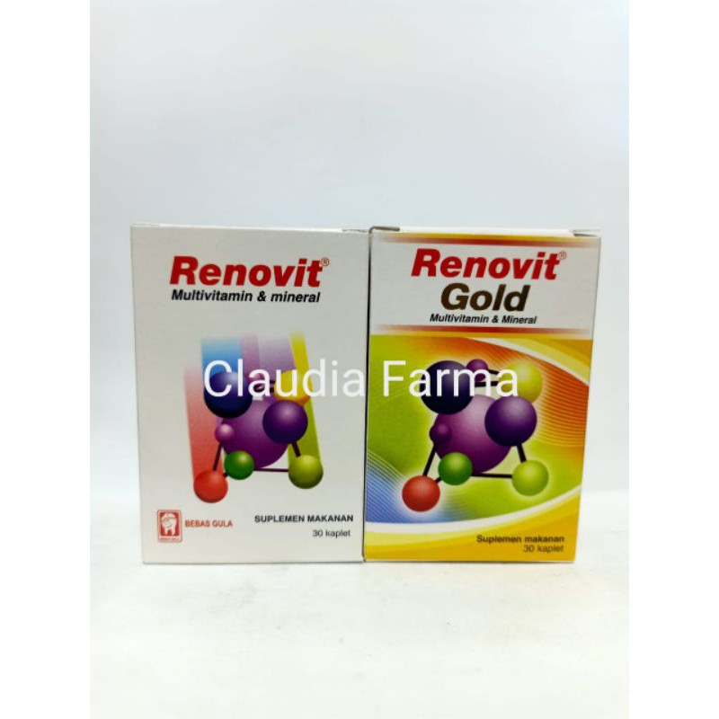 Jual Renovit / Renovit Gold botol isi 30 Kaplet | Shopee Indonesia