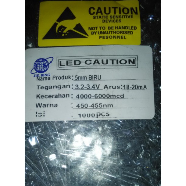 Jual Led 5mm bening nyala biru 10pcs | Shopee Indonesia