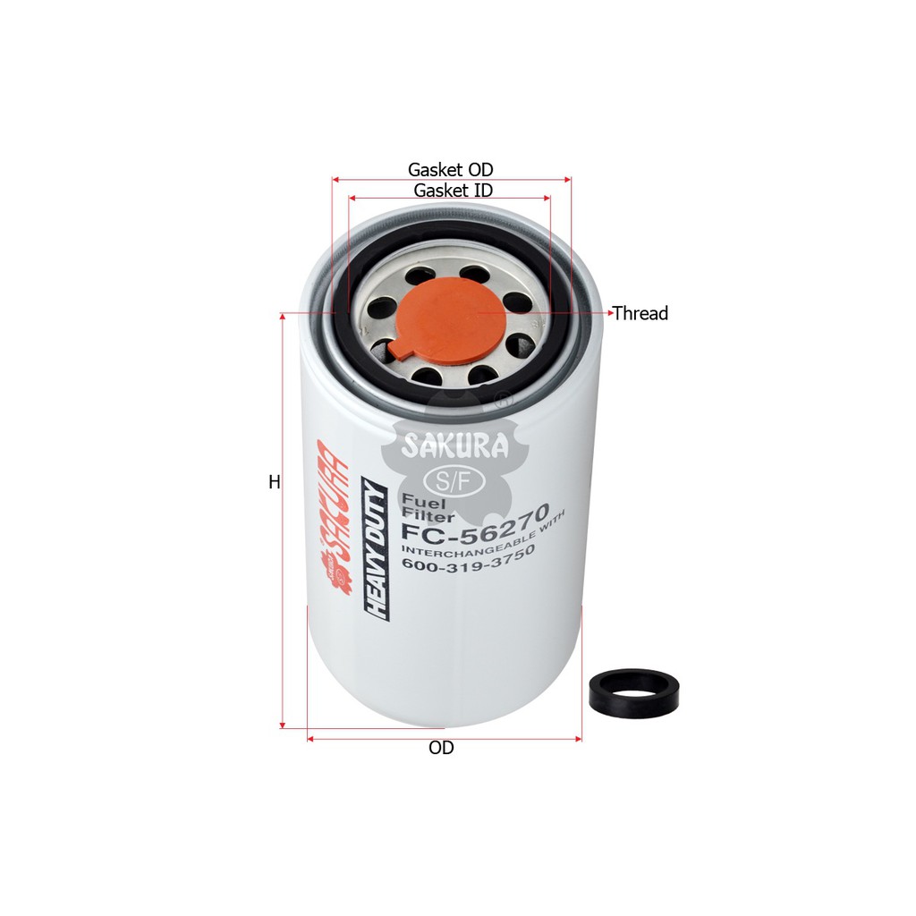 Jual Sakura Fuel Filter Solar FC-56270 Komatsu PC200-8 | Shopee Indonesia