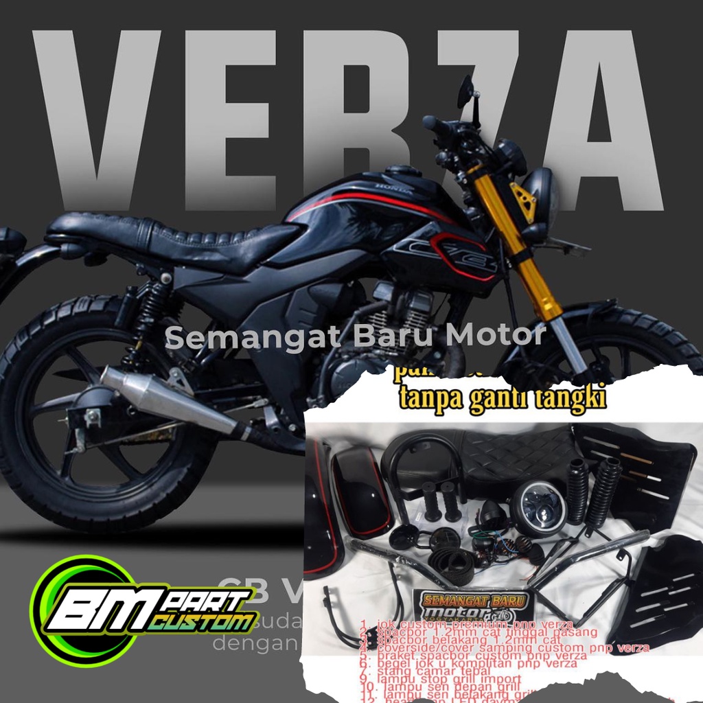 Jual PAKET VERZA CUSTOM CB150 VERZA OLD VERZA NEW TANPA GANTI TANGKI ...