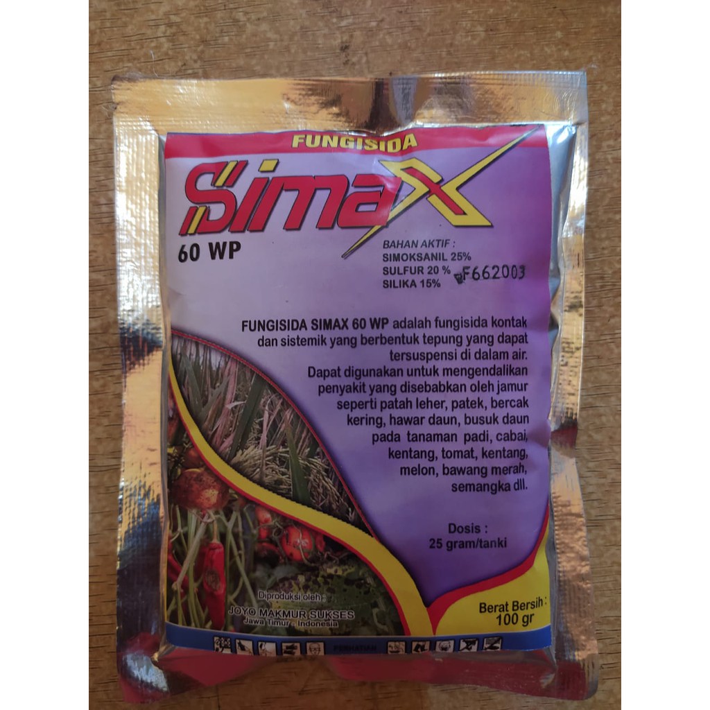 Jual FUNGISIDA SIMAX 60 WP KEMASAN PABRIK 250 GRAM | Shopee Indonesia