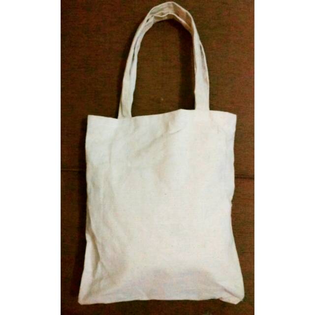 Jual Tote / goody Bag kanvas polos, 31 x 34 cm | Shopee Indonesia