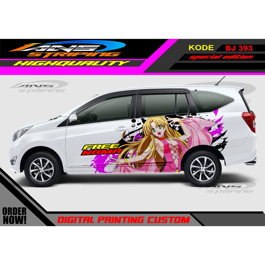 Jual DECAL STICKER MOBIL SIGRA, AVANZA, DATSUN, ERTIGA / STIKER MOBIL ...