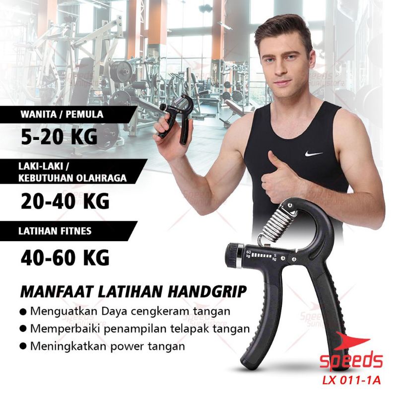 Jual Hand Grip 5-60 kg Alat bantu fitness Otot lengan Portable | Shopee ...