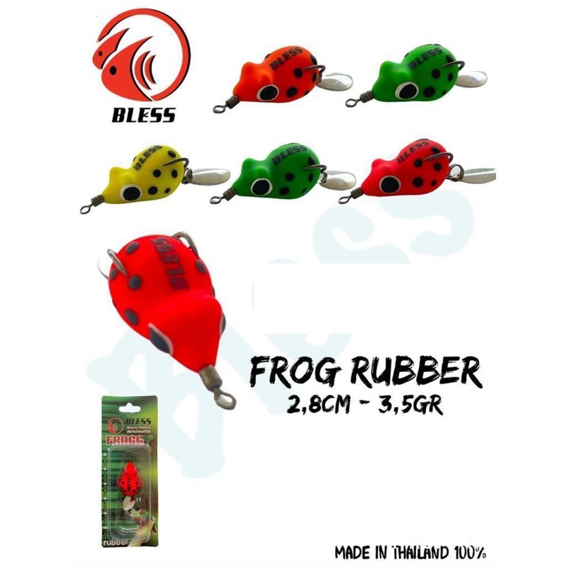 Jual Soft Frog Bless mini frog rubber 2.8cm blade daun/made in Thailand ...