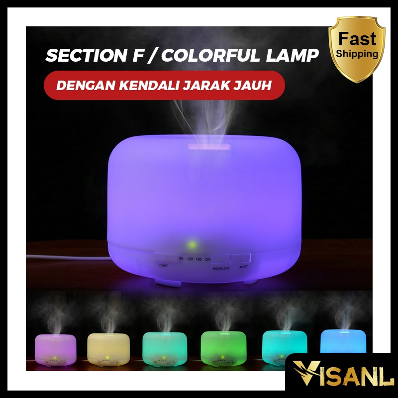 Jual Humidifier Diffuser Air Alat Aromaterapi + Remote Dan 7 Warna LED ...