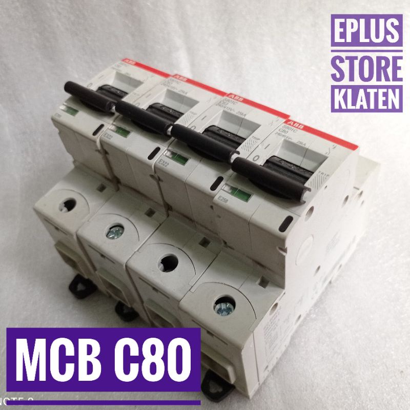 Jual MCB ABB S801C C63 C80 C125 original miniature circuit breaker 63A 80A 125A 25kA MB5 ...