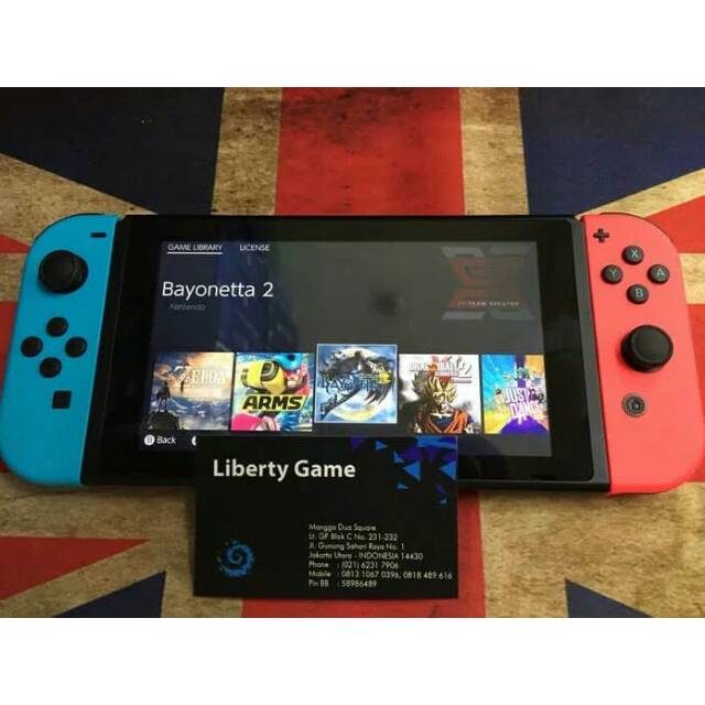 Jual Nintendo Switch Neon Red Blue CFW 128 gb SX Pro auto Dual Boot ...