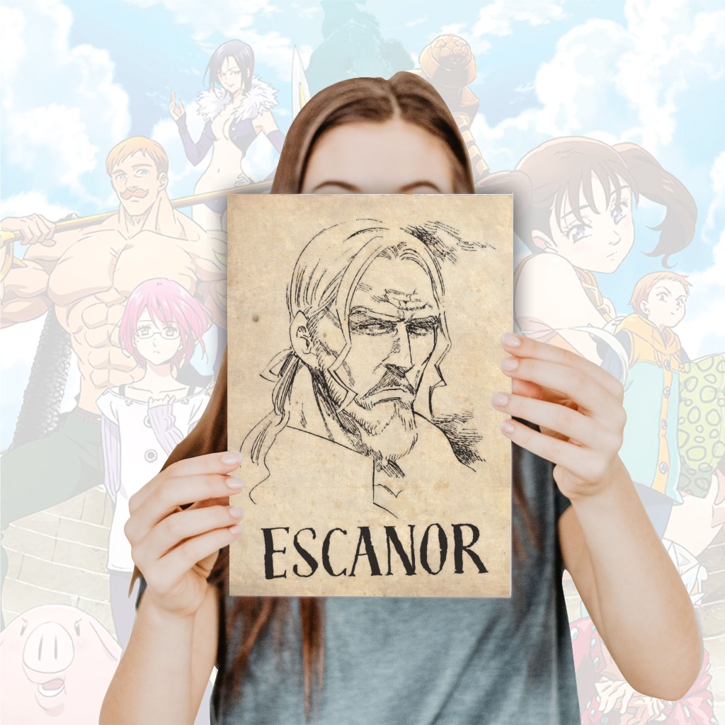 Jual Poster Anime Bounty Nanatsu No Taizai Wanted Meliodas Elizabeth ...