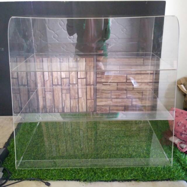 Jual Box Pajangan Tempat Pamer Makanan Kotak Display Kue Roti Custom ...