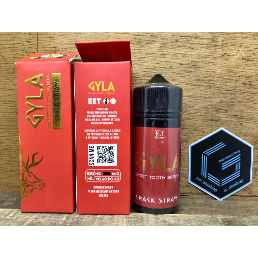 Jual Gyla Sweet Tooth CRACK STRAW by Kangtao 100ml 3mg 6mg liquid vape ...