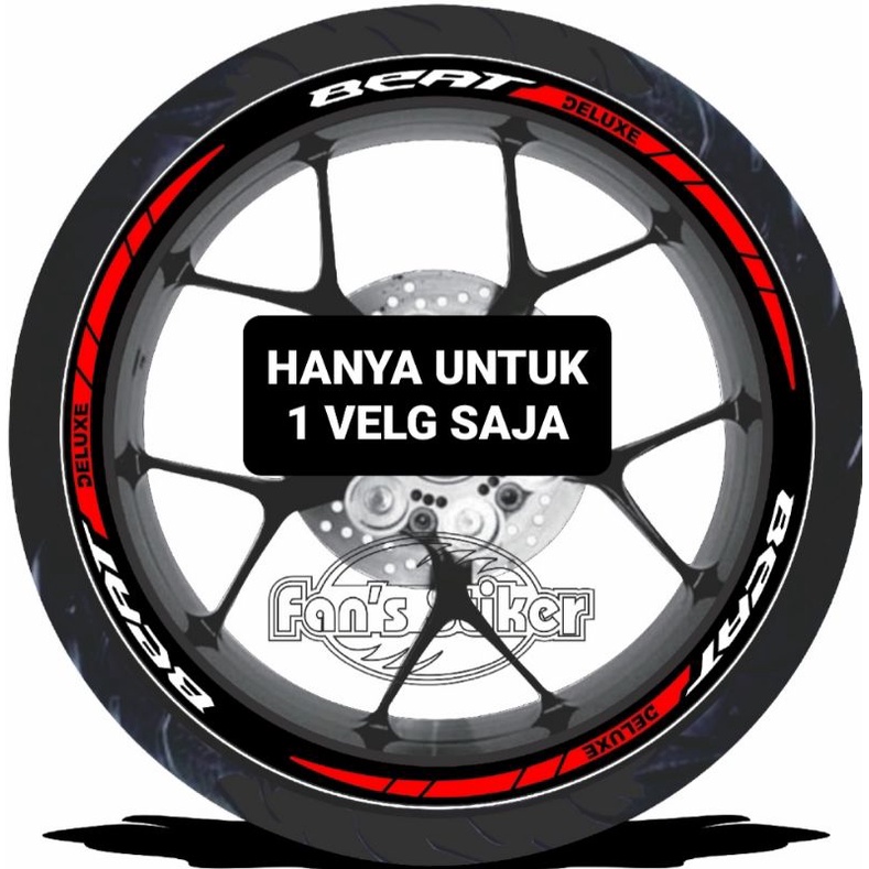 Jual Stiker velg Honda beat deluxe relektif mantul cahaya | Shopee ...
