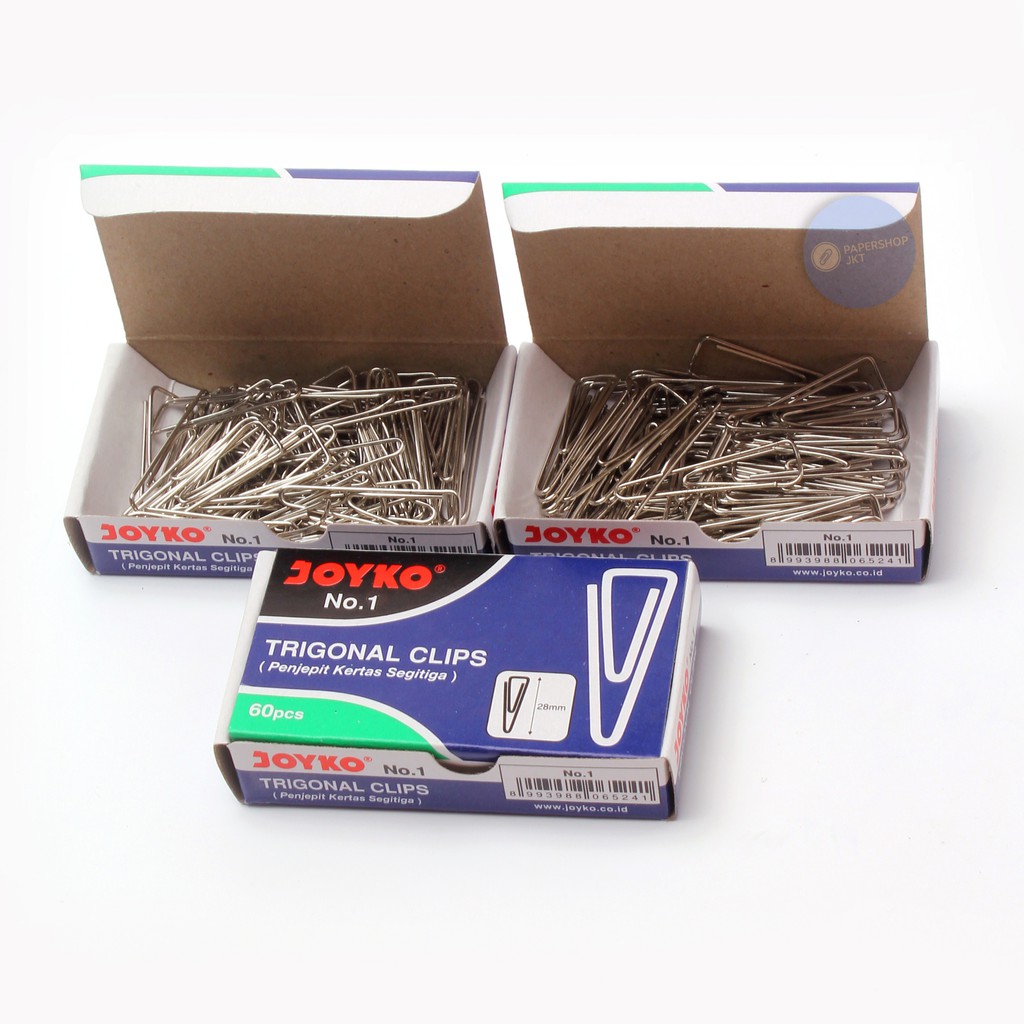 Jual JOYKO - trigonal paper clip no.1 klip kertas - pack | Shopee Indonesia