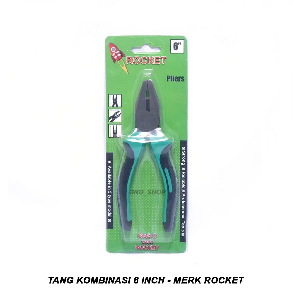 Jual Tang Kombinasi 6 Inch - Merk Rocket | Shopee Indonesia