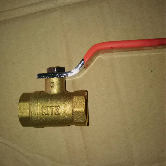 Jual Stop Kran Ball Valve 1/2" Kitz | Shopee Indonesia