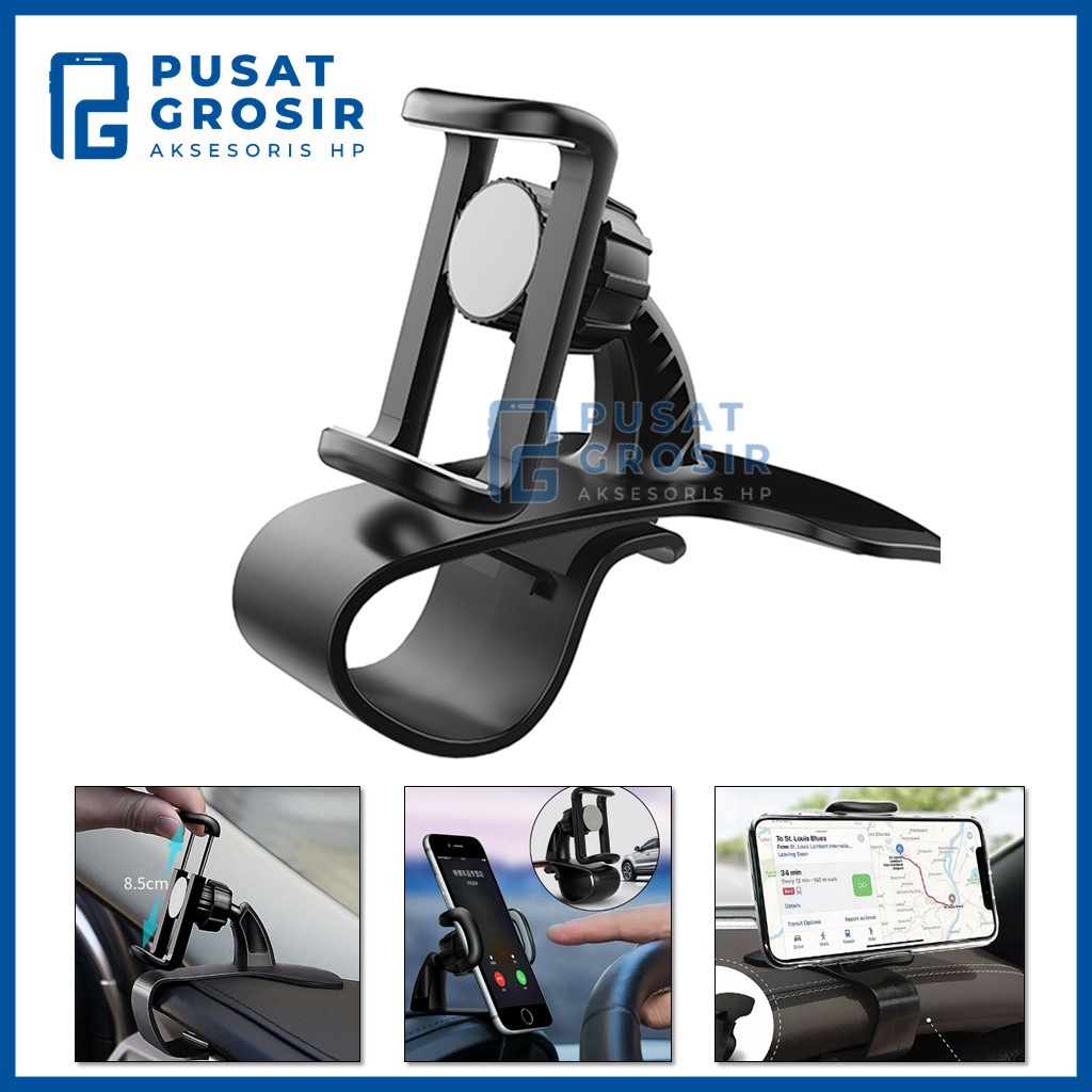 Jual Car Phone Holder Mobil Jepit HD22 HD-22 dudukan hp di mobil ...