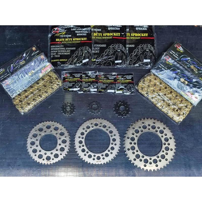 Jual gear rantai set R15 v3 vva v4 Vixion R xsr155 merk XTREME | Shopee ...
