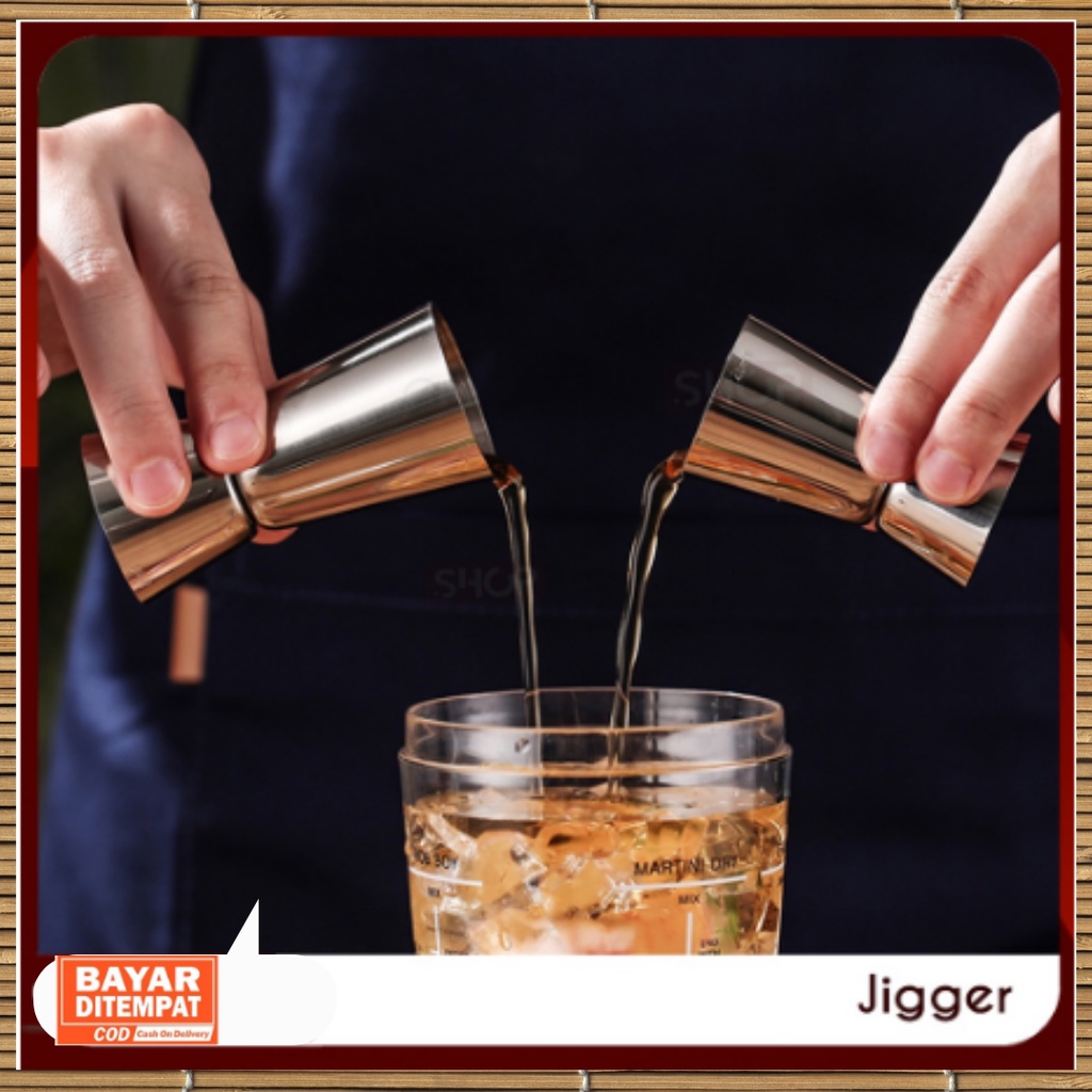 Jual Jigger Stainless Steel Sirup Gelas Takar Gula Syrup Measuring Cup ...