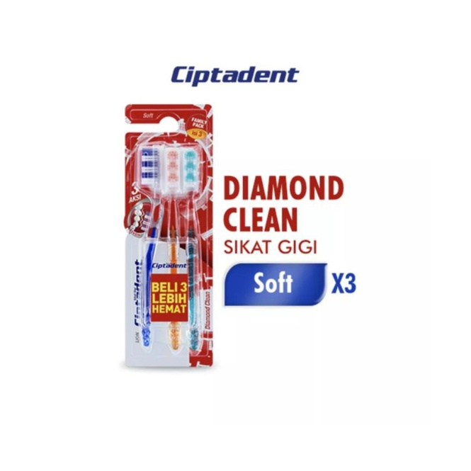Jual Sikat gigi Ciptadent crystal / cassic isi 3 | Shopee Indonesia