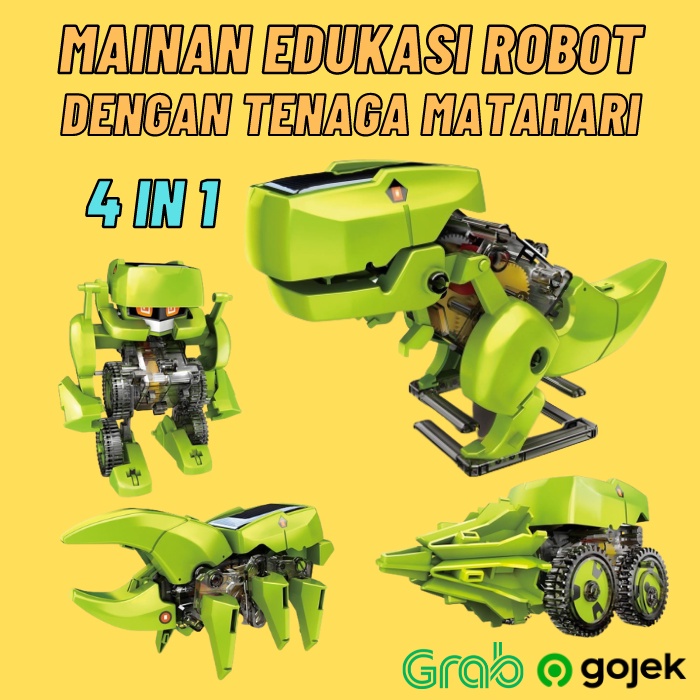 Jual Mainan Edukasi Anak Rakit Robot Kit Tenaga Matahari Robotik Solar ...