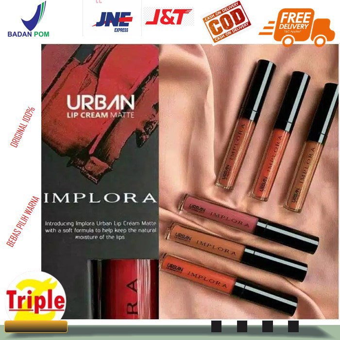 Jual lipstick lipstik mini lip lipcream urban implora matte | Shopee ...