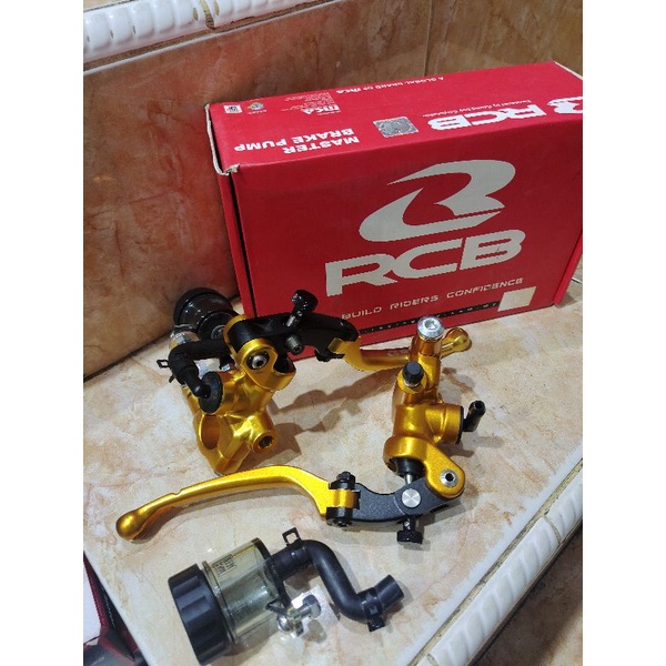 Jual MASTER REM RCB TABUNG S1 14MM+ SWITCH KIRI KANAN GOLD | Shopee ...