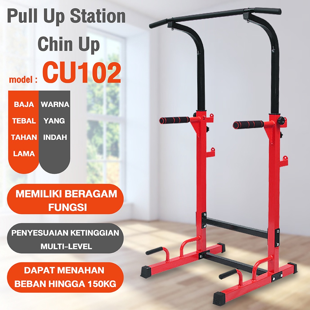 Jual HTD Sport Pull Up Stand Station ChinUp Alat Olahraga Gym ...