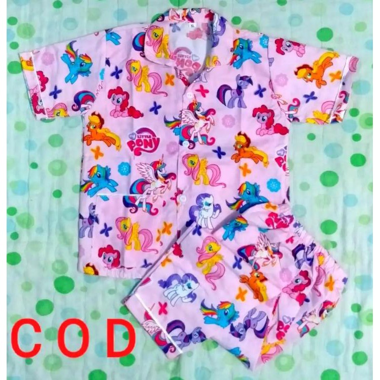 Jual piama\baju tidur anak motif kuda fony cantik | Shopee Indonesia