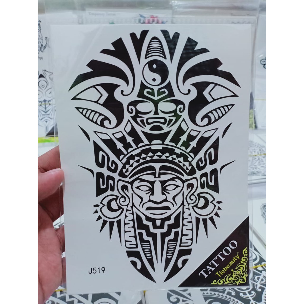 Jual Tatto Temporary Mesir orang Eskimo ukuran 21x15 MODEL J | Shopee ...
