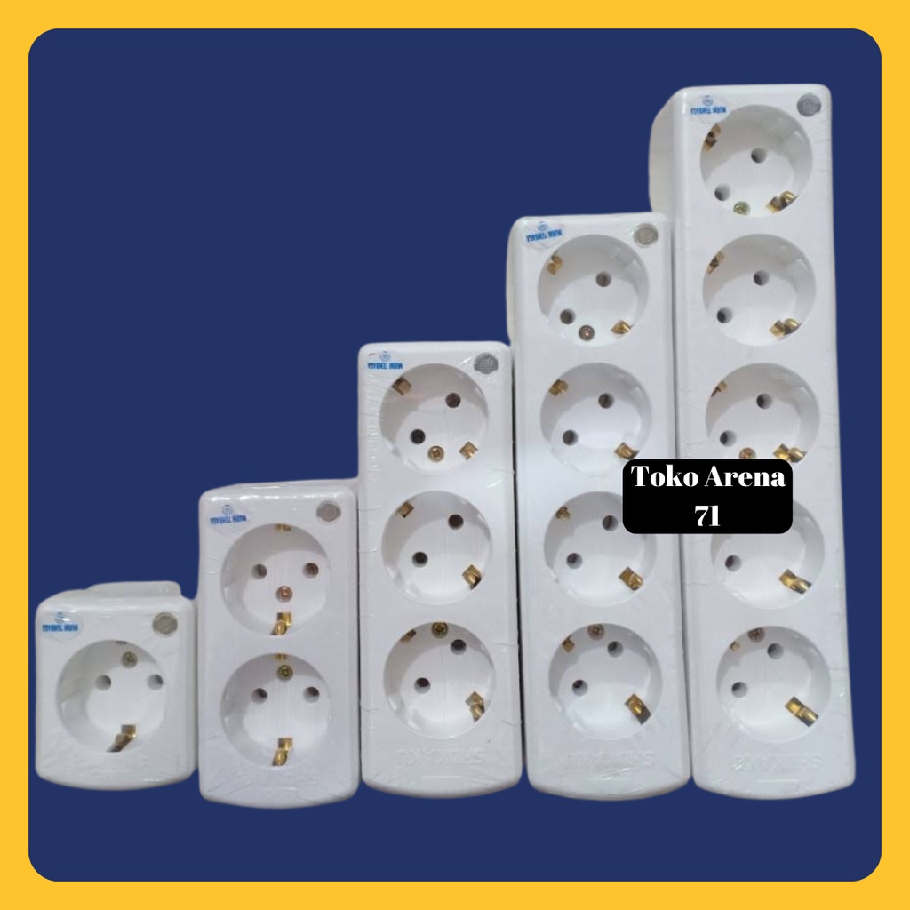 Jual Terminal Colokan + Lampu Arde stop kontak arde shukaku Lubang 1 2 3 4 5 | Shopee Indonesia