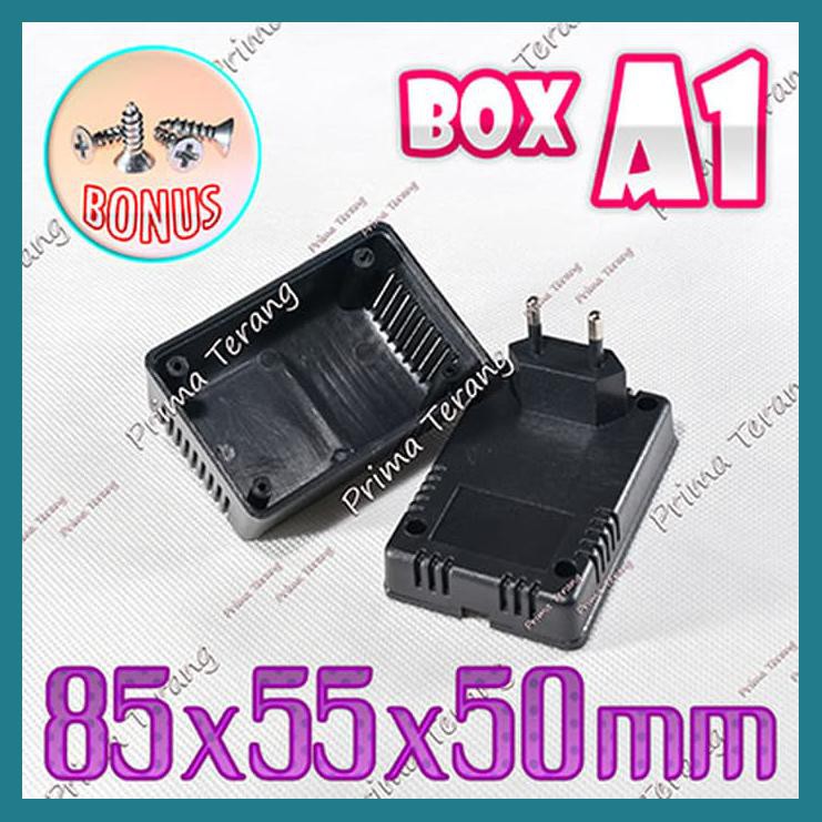 Jual BOX HITAM A1 KOTAK PLASTIK CASING KOMPONEN BOX ADAPTOR COLOK A-1 ...