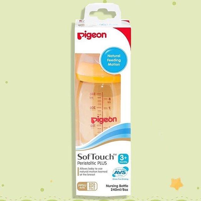 Jual Pigeon softouch peristaltic plus PPSU 240ml | Shopee Indonesia