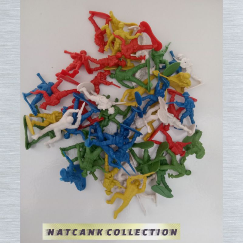 Jual mainan patung mini tentara perbungkus isi 50 pcs | Shopee Indonesia