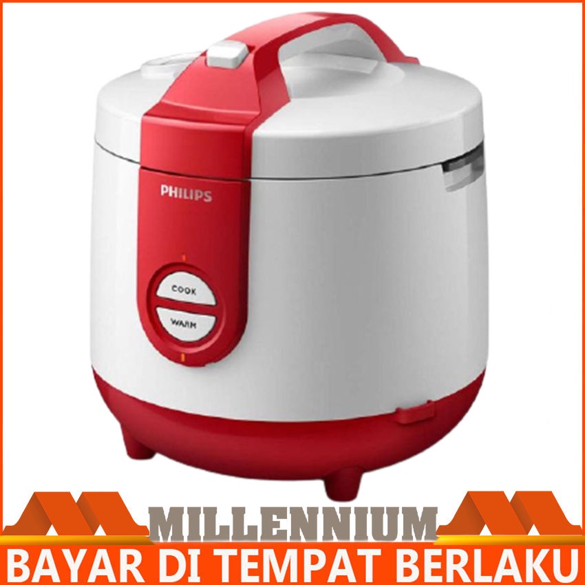 Jual Philips HD3119 Rice Cooker Philips 2 Liter Merah Putih | Shopee ...