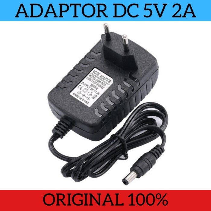 Jual Adaptor 5V 5 Volt 2A Amper Untuk Microcontrol Fingerprint IPCAM ...