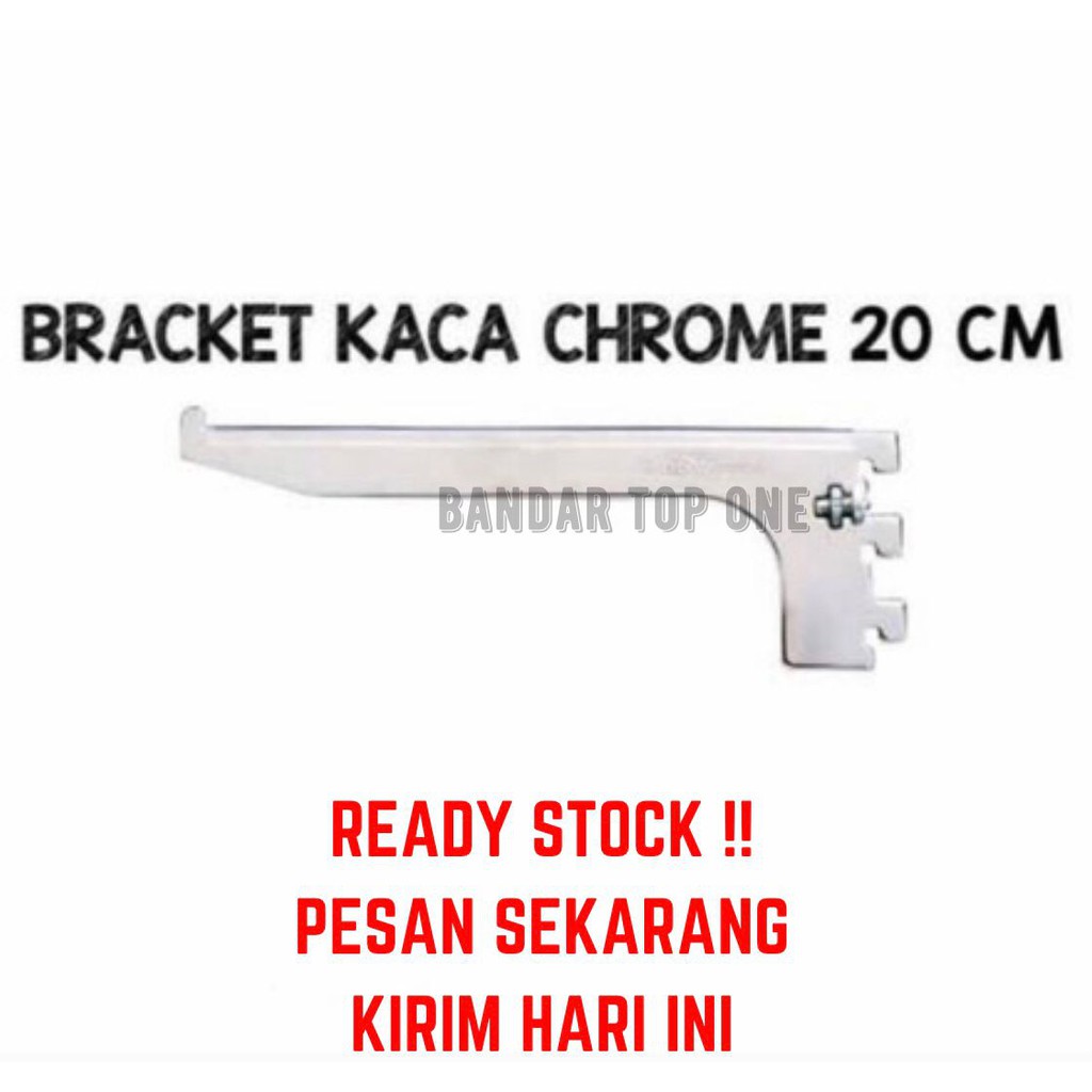 Jual Breket kaca 20 cm atau Daun Kaca 20 cm / Breket Penyangga kaca ...