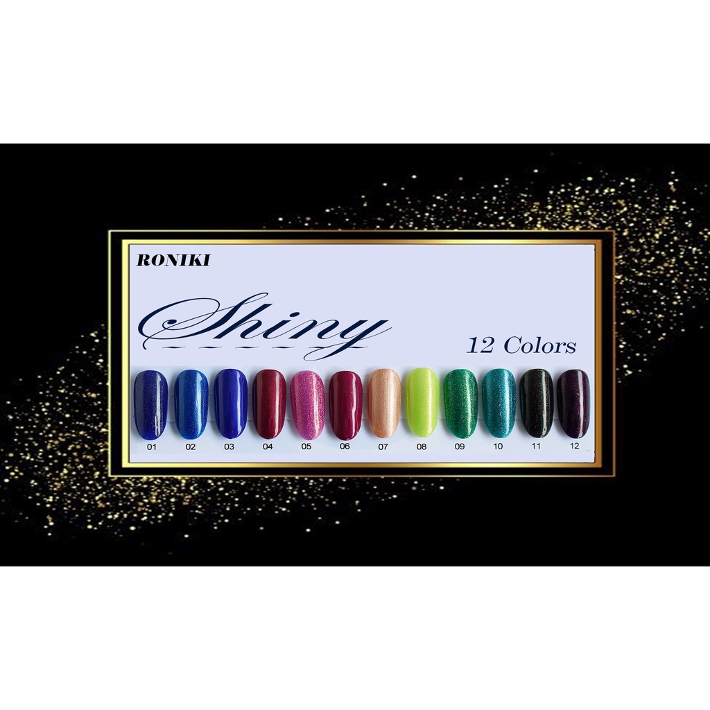 Jual RONIKI - Shiny Colors - 15 ml - 12 warna by bottle | Shopee Indonesia