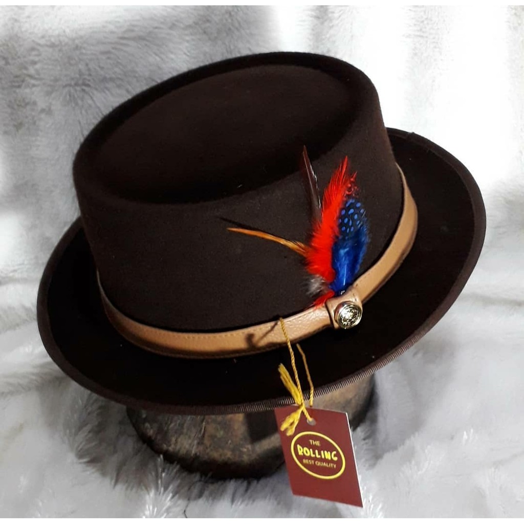 Jual Topi Laken Stouth Warna Coklat Tali Warna Tortilla | Shopee Indonesia