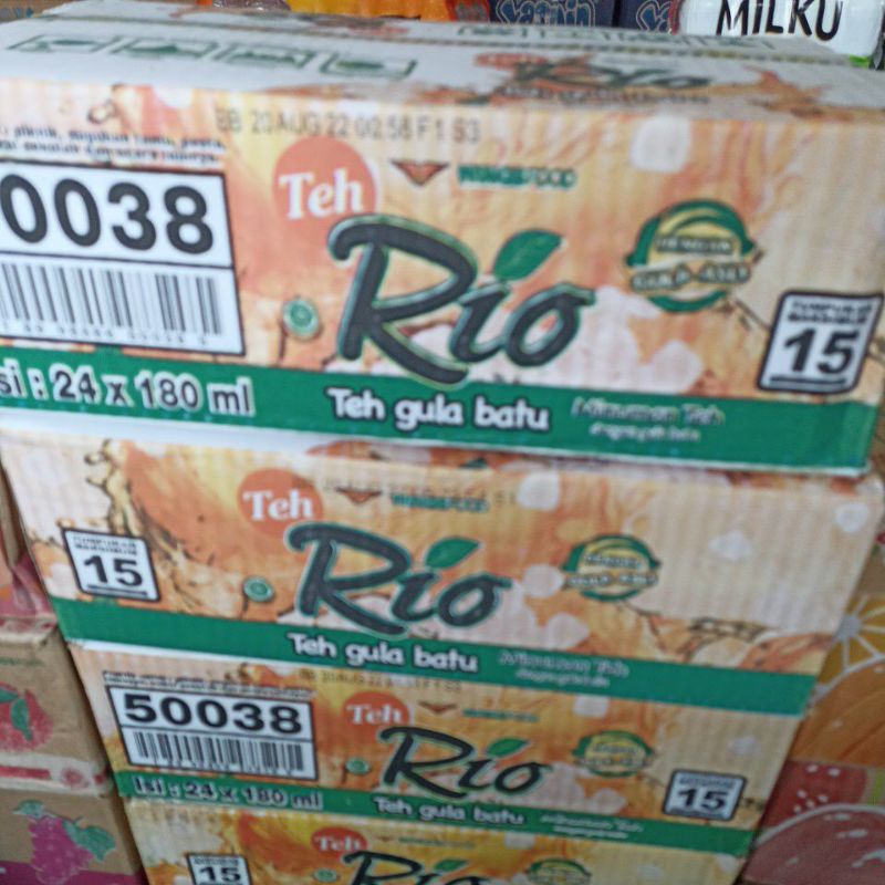 Jual Teh Rio - Teh Gula Batu - 1 dus isi 24 | Shopee Indonesia