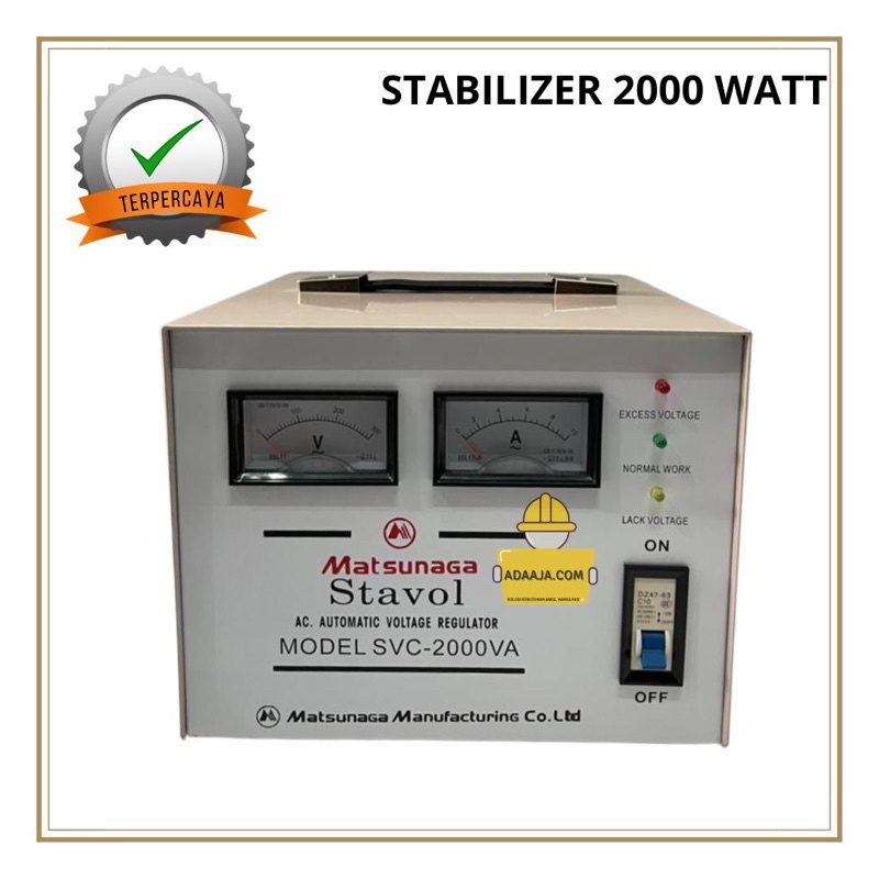Jual Stabilizer Stabiliser Stavol Matsunaga 2000 Watt 2000 W 2000W ...